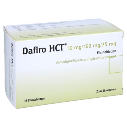 DAFIRO HCT 10 mg/160 mg/25 mg Filmtabletten 98 St mit E-Rezept kaufen ...