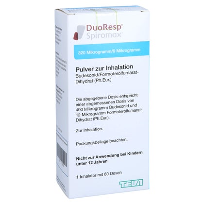 DUORESP Spiromax 320µg/9 µg/Dosis 1x60ED Inh.-Plv. 1 St mit E-Rezept ...