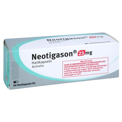 Neotigason 25 mg Hartkapseln 50 St mit E-Rezept kaufen | DocMorris