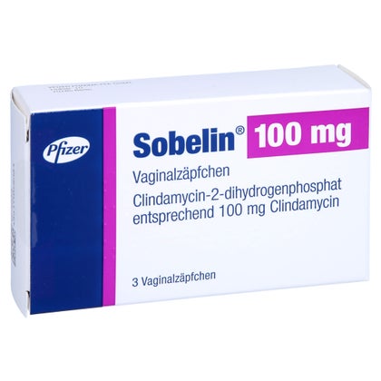 Sobelin 100 mg Vaginalzäpfchen 3 St mit E-Rezept kaufen | DocMorris