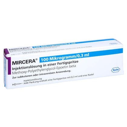 MIRCERA 100 Mikrogramm/0,3 ml Inj.-Lsg.i.e.F.-Sp. 1 St mit E-Rezept ...