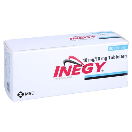 Inegy 10 Mg/10 mg Tabletten B 100 St mit E-Rezept kaufen | DocMorris