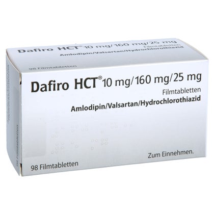 DAFIRO HCT 10 mg/160 mg/25 mg Filmtabletten 98 St mit E-Rezept kaufen ...