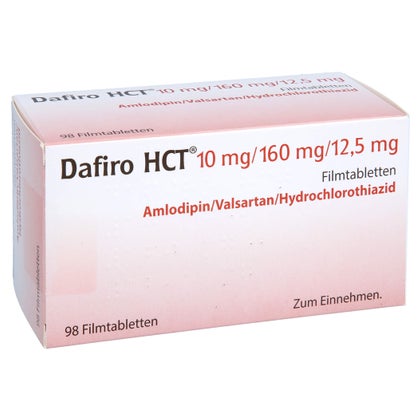 DAFIRO HCT 10 mg/160 mg/12,5 mg Filmtabletten 98 St mit E-Rezept kaufen ...
