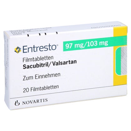 Entresto 97 Mg/103 mg Filmtabletten 20 St mit E-Rezept kaufen | DocMorris