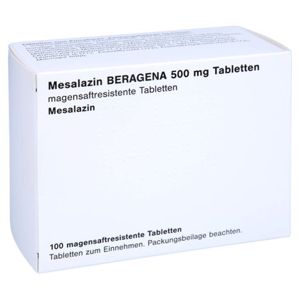 MESALAZIN BERAGENA 500 mg magensaftres.Tabletten 100 St mit E-Rezept ...