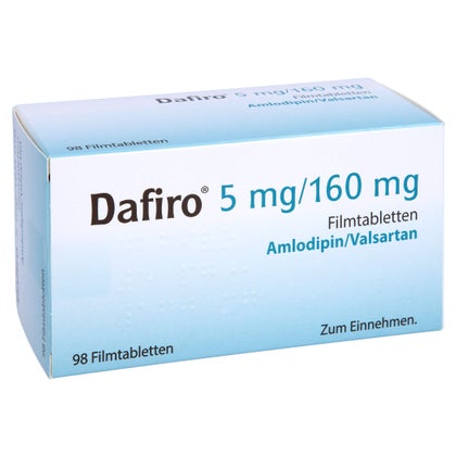 Dafiro 5 Mg/160 mg Filmtabletten 98 St mit E-Rezept kaufen | DocMorris