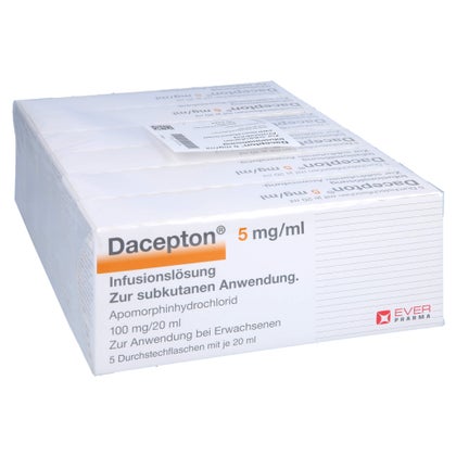 DACEPTON 5 mg/ml 20 ml Vial Infusionslösung 6X5X20 ml mit E-Rezept ...