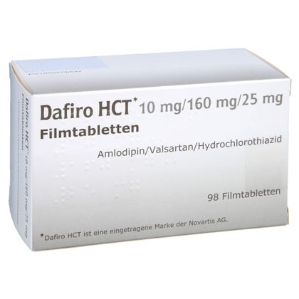 DAFIRO HCT 10 mg/160 mg/25 mg Filmtabletten 98 St mit E-Rezept kaufen ...