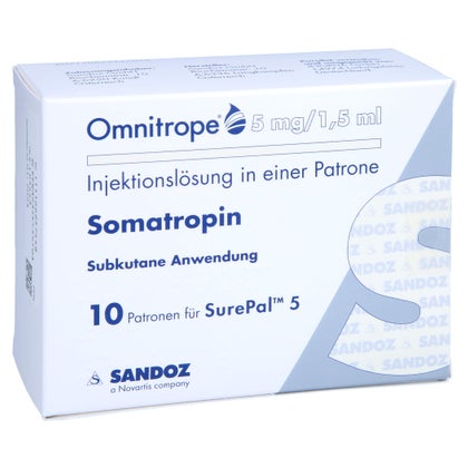 OMNITROPE 5 mg/1,5 ml Injektionslösung f.SurePal 10 St mit E-Rezept ...