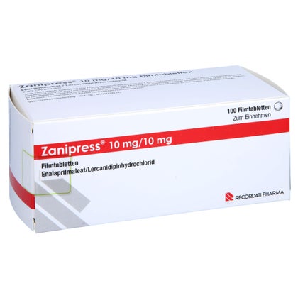 Zanipress 10 Mg/10 mg Filmtabletten 100 St mit E-Rezept kaufen | DocMorris