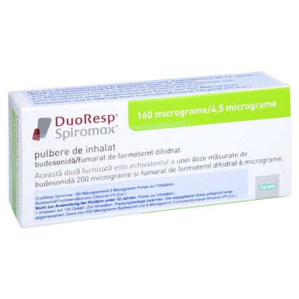DUORESP Spiromax 160µg/4,5µg/Dosis 1x120ED Inh.-P. 1 St mit E-Rezept ...
