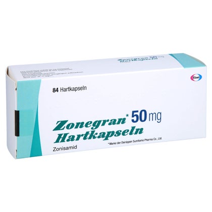 Zonegran 50 mg Hartkapseln 84 St mit E-Rezept kaufen | DocMorris