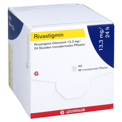 RIVASTIGMIN Glenmark 13,3 mg/24Std. transd.Pflast. 90 St mit E-Rezept ...