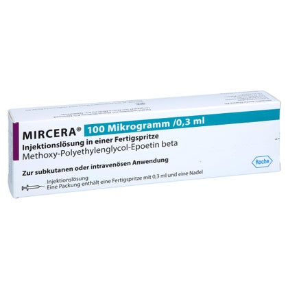 MIRCERA 100 Mikrogramm/0,3 ml Inj.-Lsg.i.e.F.-Sp. 1 St mit E-Rezept ...