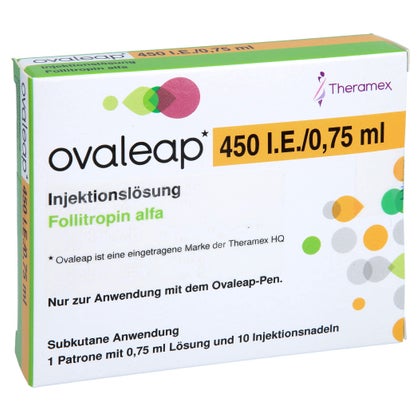 OVALEAP 450 I.E./0,75 ml Zyl.Amp.+ 10 Pen Inj.Nad. 1 St mit E-Rezept ...