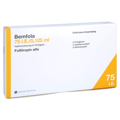 BEMFOLA 75 I.E./0,125 ml Inj.-Lsg.i.e.Fertigpen 5 St mit E-Rezept ...