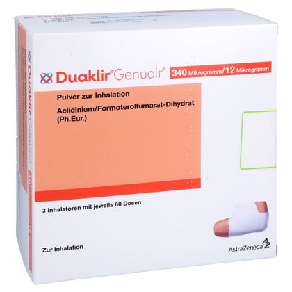 DUAKLIR Genuair 340 µg/12 µg Plv.z.Inhalation 60ED 3 St mit E-Rezept ...