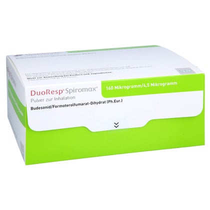DUORESP Spiromax 160µg/4,5µg/Dosis 3x120ED Inh.-P. 3 St mit E-Rezept ...