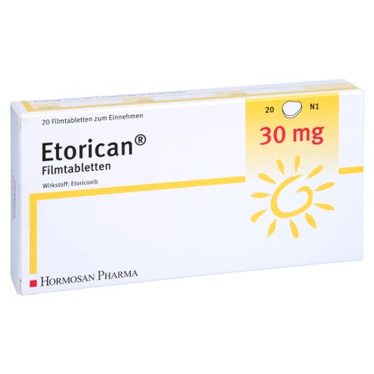 Etorican 30 mg Filmtabletten 20 St mit E-Rezept kaufen | DocMorris