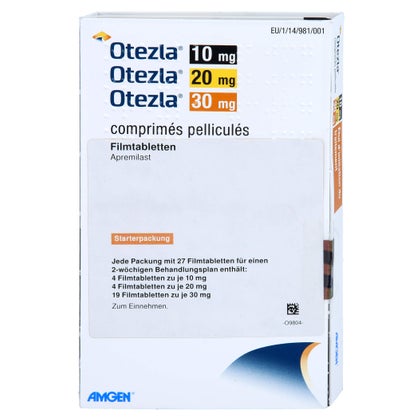 OTEZLA 10 mg/20 mg/30 mg Filmtabl.Starterpackung 27 St mit E-Rezept ...