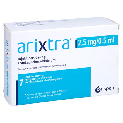 ARIXTRA 2,5 mg/0,5 ml Inj.-Lsg.i.e.Fertigspritze 7X0,5 ml mit E-Rezept ...