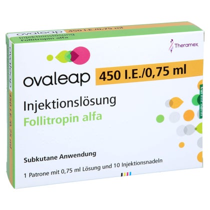 OVALEAP 450 I.E./0,75 ml Zyl.Amp.+ 10 Pen Inj.Nad. 1 St mit E-Rezept ...