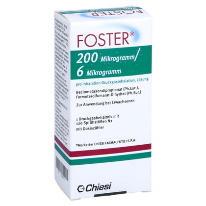 Foster 200/6 µg 120 Hub Dosieraerosol 1 St mit E-Rezept kaufen | DocMorris