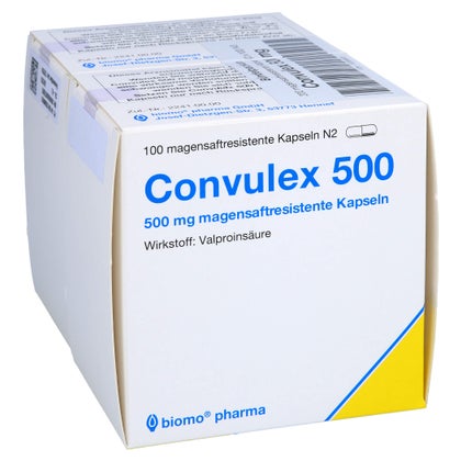 CONVULEX 500 mg magensaftresistente Kapseln 200 St mit E-Rezept kaufen ...