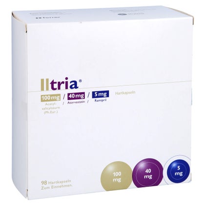 Iltria 100 Mg/40 mg/5 mg Hartkapseln 98 St mit E-Rezept kaufen | DocMorris
