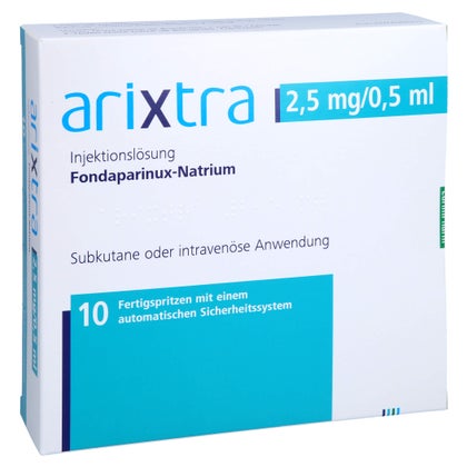 ARIXTRA 2,5 mg/0,5 ml Inj.-Lsg.i.e.Fertigspritze 10X0,5 ml mit E-Rezept ...