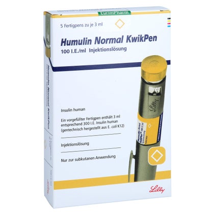 Humulin Normal Kwikpen Injektionslösung 5 St mit E-Rezept kaufen ...
