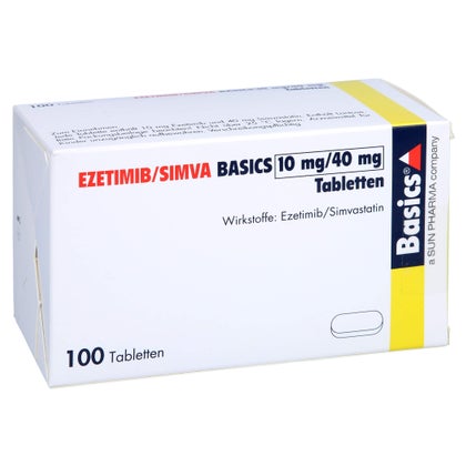 EZETIMIB/SIMVA BASICS 10 mg/40 mg Tabletten 100 St mit E-Rezept kaufen ...