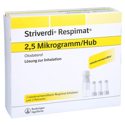 STRIVERDI Respimat 2,5 µg/Hub 3x60 Hub wiederverw. 3X4,0 ml mit E ...