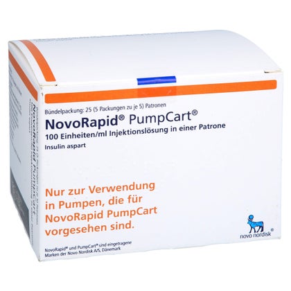 NOVORAPID PumpCart 100 E/ml Inj.-Lsg.i.e.Patrone 5X5X1,6 ml mit E ...