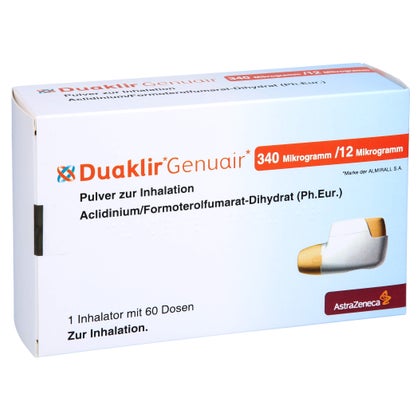DUAKLIR Genuair 340 µg/12 µg Plv.z.Inhalation 60ED 1 St mit E-Rezept ...