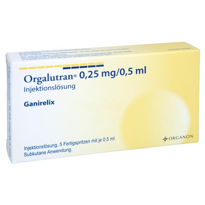 ORGALUTRAN 0,25 mg/0,5 ml Inj.-Lsg.i.e.Fertigspr. 5X1 St mit E-Rezept ...