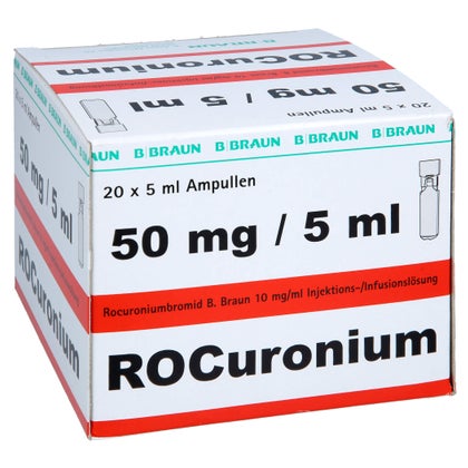 ROCURONIUMBROMID B.Braun 10 mg/ml IIL MiniPlasco 20X5 ml mit E-Rezept ...