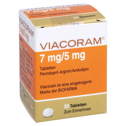 Viacoram 7 mg/5 mg Tabletten 30 St mit E-Rezept kaufen | DocMorris