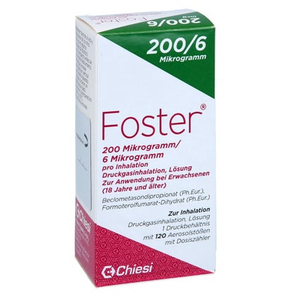 Foster 200/6 µg 120 Hub Dosieraerosol 1 St mit E-Rezept kaufen | DocMorris