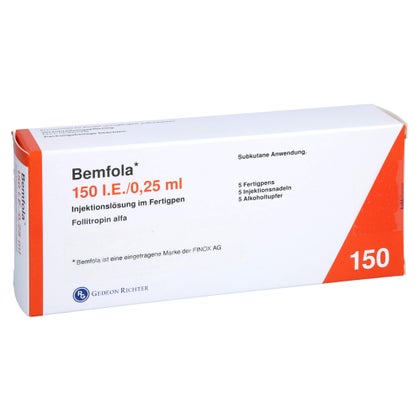 BEMFOLA 150 I.E./0,25 ml Inj.-Lsg.i.e.Fertigpen 5 St mit E-Rezept ...