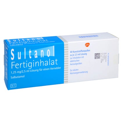 SULTANOL Fertiginhalat 1,25 mg/2,5 ml Lsg.f.Vern. 40 St mit E-Rezept ...