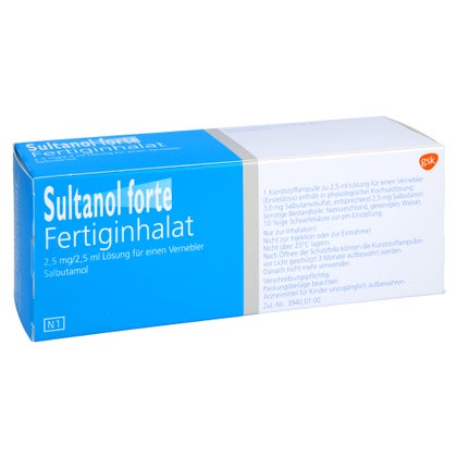 SULTANOL forte Fertiginh.2,5 mg/2,5 ml Lsg.f.Vern. 60 St mit E-Rezept ...
