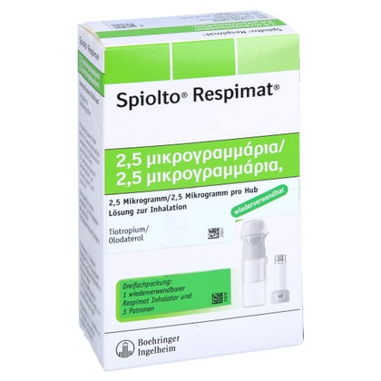SPIOLTO Respimat 2,5µg/2,5µg Hub wiederverwendb. B 3X4,0 ml mit E ...