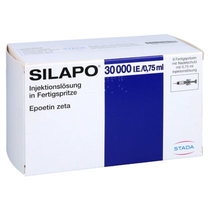 SILAPO 30.000 I.E./0,75 ml Inj.-Lösung Fertigspr. 6 St mit E-Rezept ...