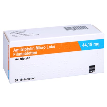 AMITRIPTYLIN Micro Labs 44,19 mg Filmtabletten 50 St mit E-Rezept ...