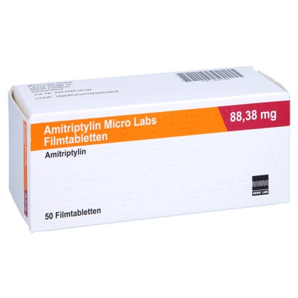 AMITRIPTYLIN Micro Labs 88,38 mg Filmtabletten 50 St mit E-Rezept ...