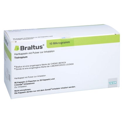 BRALTUS 10 µg + 3 Zonda-Inhalat.Hartk.m.Plv.z.Inh. 90 St, 90 St online ...