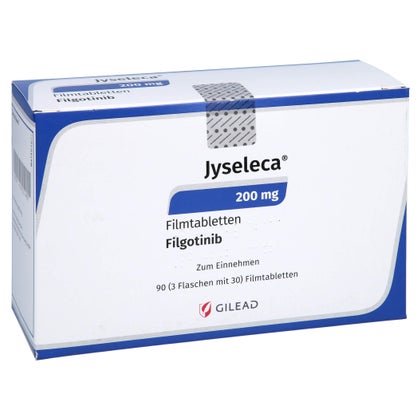 Jyseleca 200 mg Filmtabletten 3X30 St mit E-Rezept kaufen | DocMorris