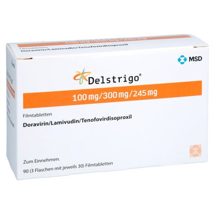 DELSTRIGO 100 mg/300 mg/245 mg Filmtabletten 90 St mit E-Rezept kaufen ...